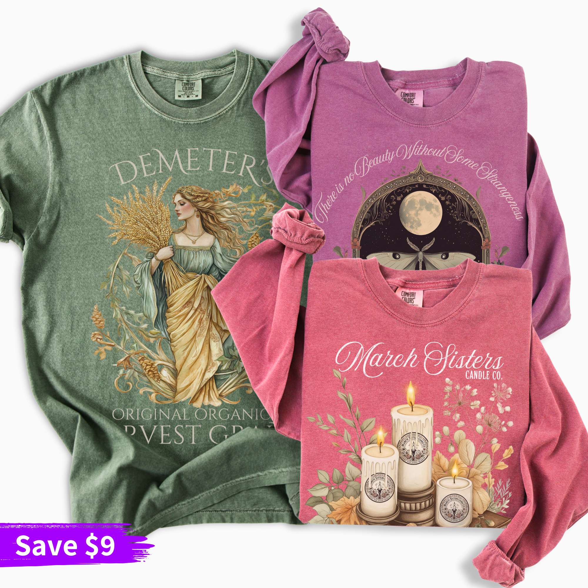 Build a Bundle of 3 Long or Short Sleeved Tees & SAVE $9 – The Mystic Eden
