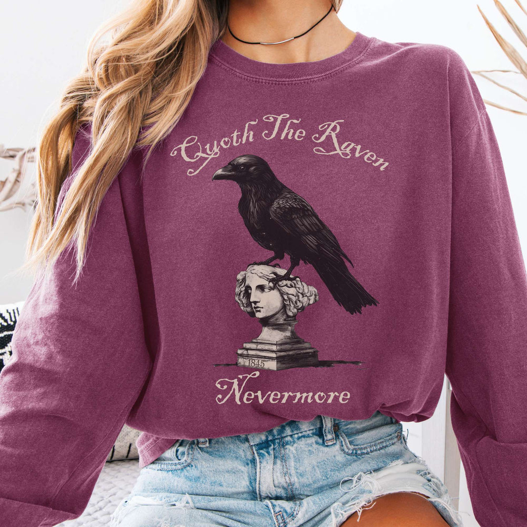 Quoth the Raven Nevermore Poe Long Sleeve