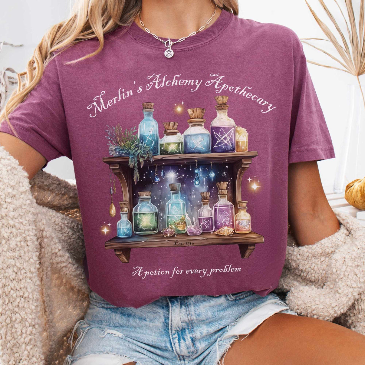 Merlin's Alchemy Apothecary Tee – The Mystic Eden