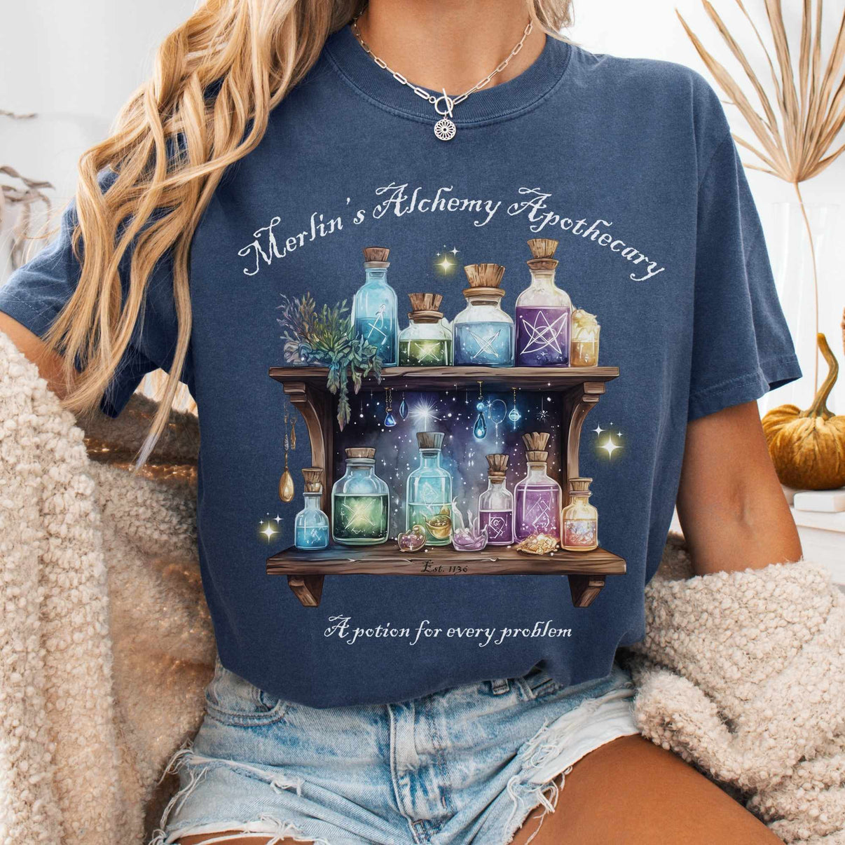 Merlin's Alchemy Apothecary Tee – The Mystic Eden